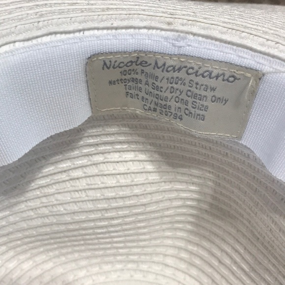 Nicole Marciano | Accessories | Nwt Nicole Marciano White Straw Hat ...